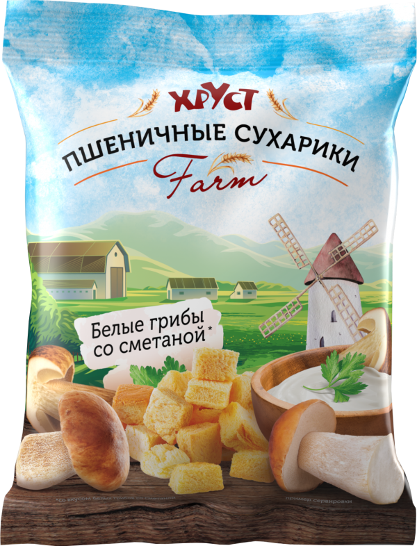 Пшеничные сухарики "ХРУСТ" Farm 60г - «Регион-Продукт»