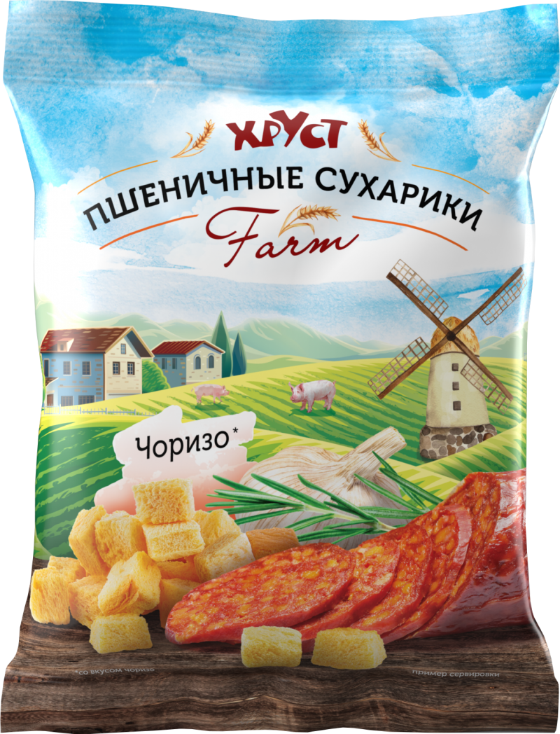 Пшеничные сухарики "ХРУСТ" Farm 60г - «Регион-Продукт»